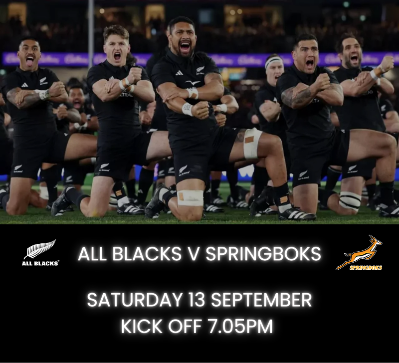 All Blacks vs Springboks – Pukekohe Cosmopolitan Club
