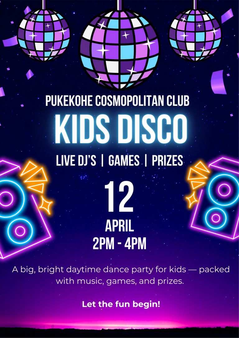 Kids Disco – Pukekohe Cosmopolitan Club